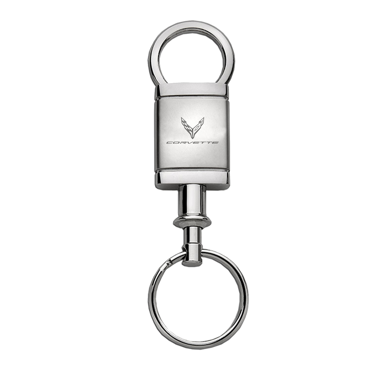 Corvette Straight Ring Top Keychain