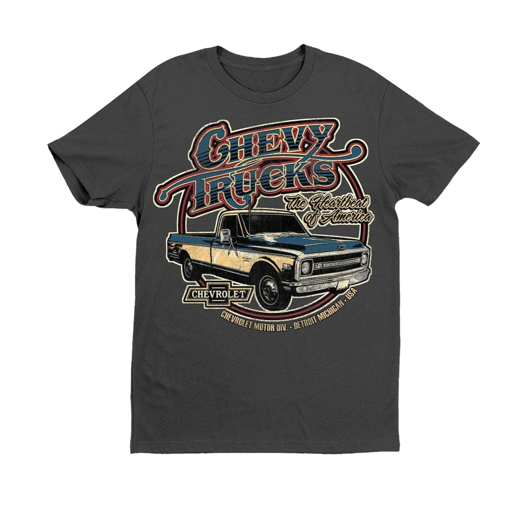 Chevy Trucks 1970 Circle Text T-Shirt