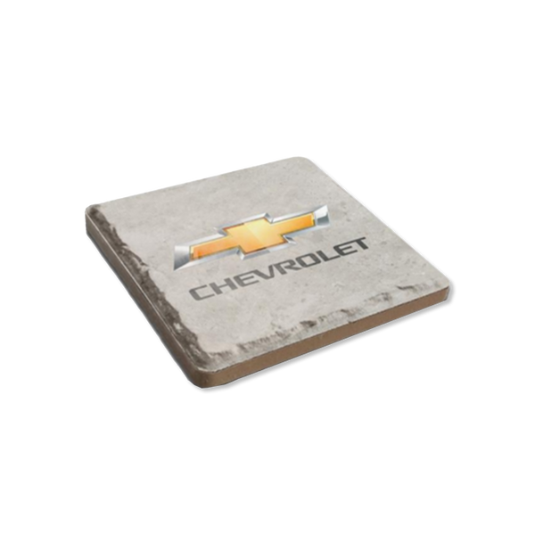 Chevy Logo Stone Tile Coaster Set (4 Pack)